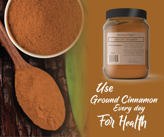 Cinnamon Powder 2lb. JAR Ground Pure Natural Canela Indonesia