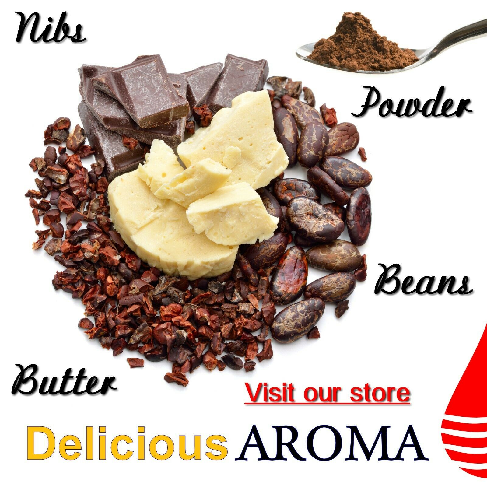 Raw Cocoa Butter Natural Unrefined Wholesale Bags - AROMA DEPOT