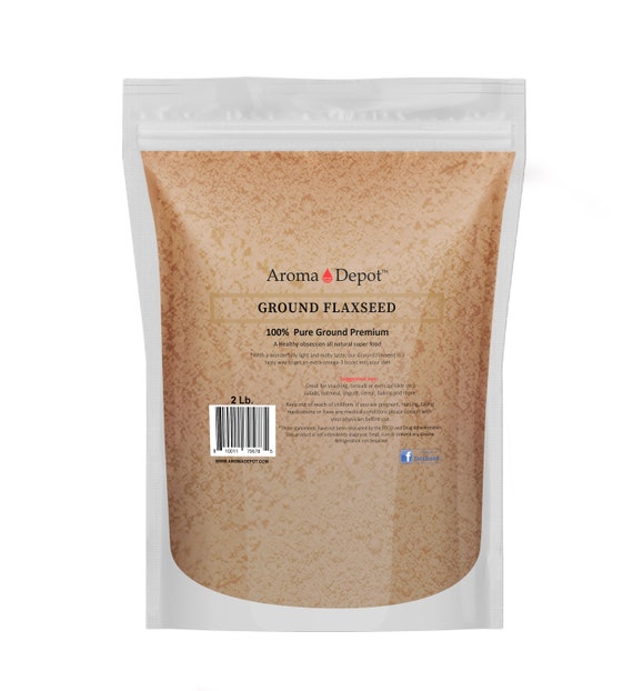 Flax Seed GROUND Brown Powder 100% Pure Natural RAW Bulk Omega-3 ...