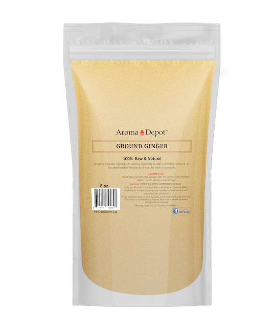 Ground Ginger Root Powder Raw Natural Jengibre Non-GMO
