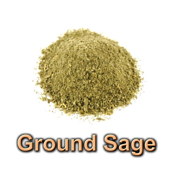 Ground Sage Salvia Officinalis Leaf Non GMO Natural Pure - AROMA DEPOT