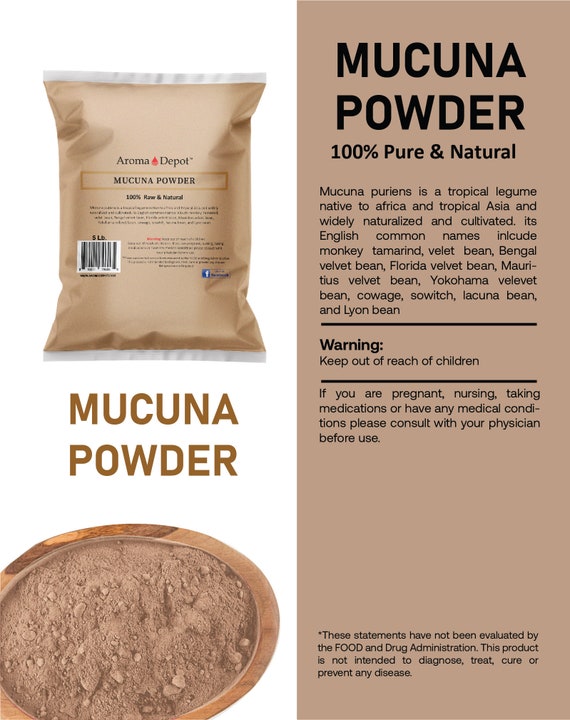 Mucuna Pruriens Bean Extract Powder Haba del Terciopelo RaW Lot - AROMA ...