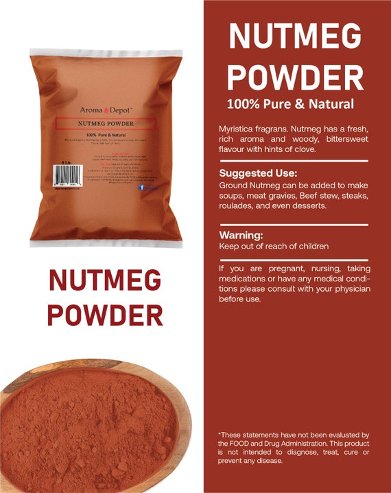 Nutmeg 100% Pure Natural Ground Whole Spice Myristicaceae sizes ...