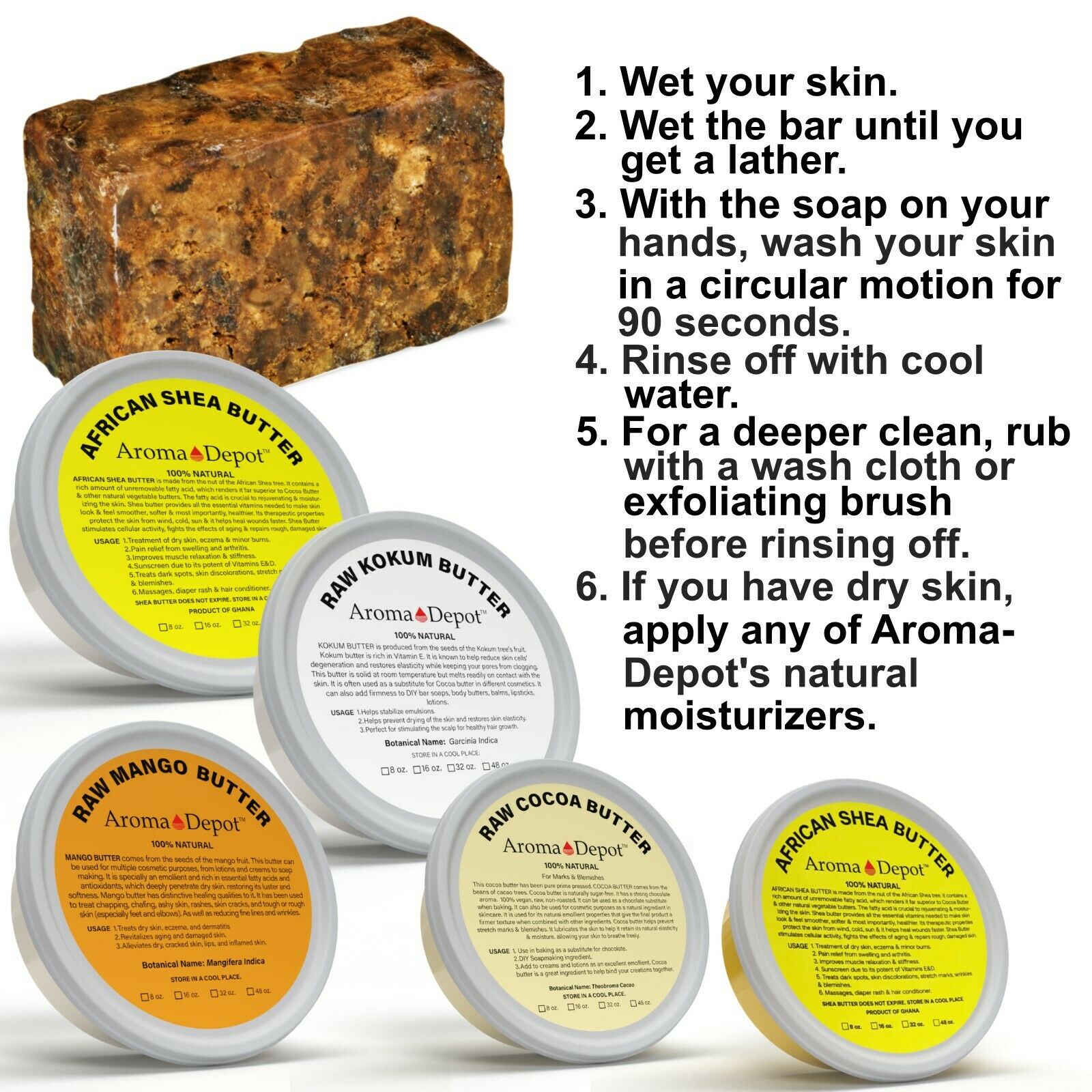 African Black Soap WHOLESALE