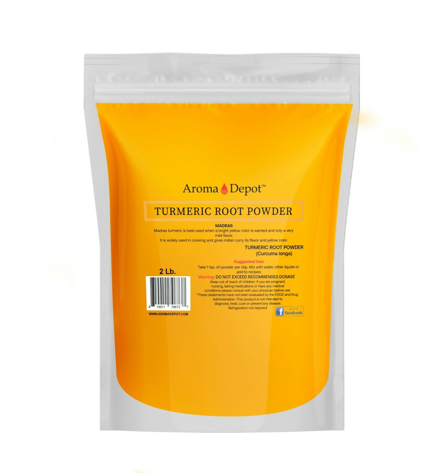 Turmeric Root Powder 2 lbs. 100% Pure