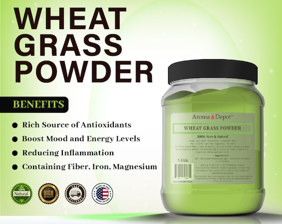 Wheatgrass Powder 1.5 lb Jar Pure Non-GMO Superfood Vegan Alfalfa Pasto ...