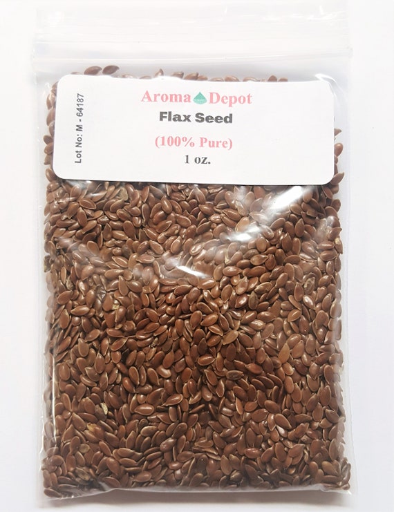 Flax Seed Whole Brown 2 lb. Jar Omega- Linaza Raw Flaxseed