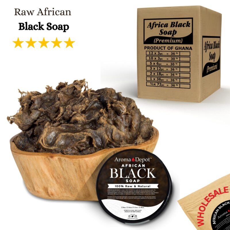 African Black Soap imported from Africa.