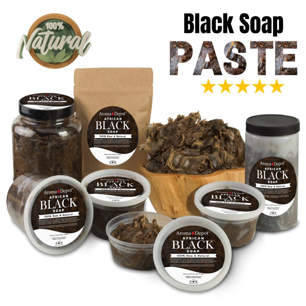 Wholesale 8 oz. African Black Soap Paste Deli Containers