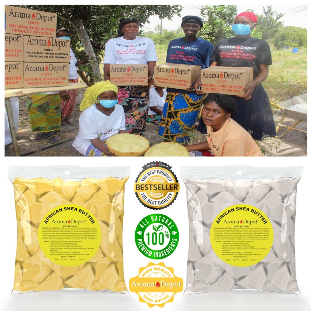 Raw African Shea Butter Ivory Unrefined Natural Organic Bulk lot