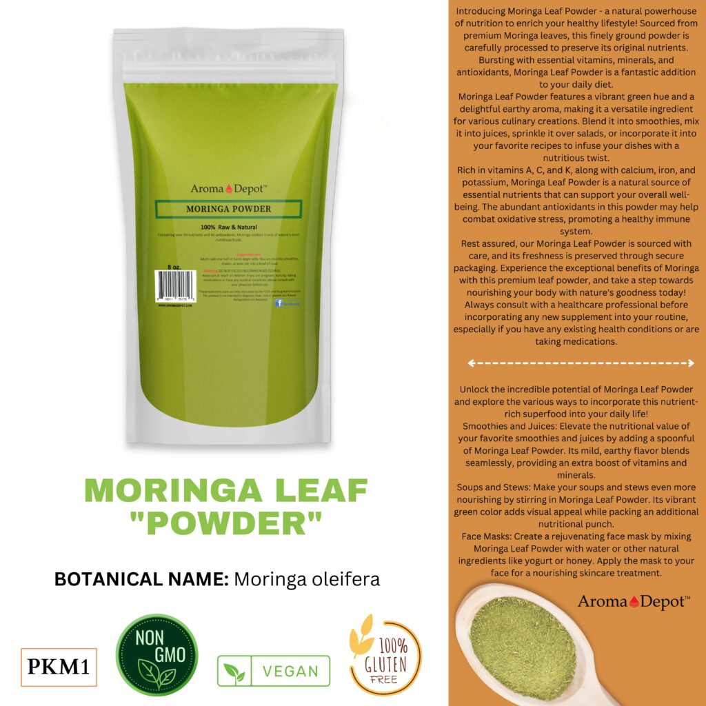 Moringa Powder Wholesale Pure Natural Superfood Gluten-Free
