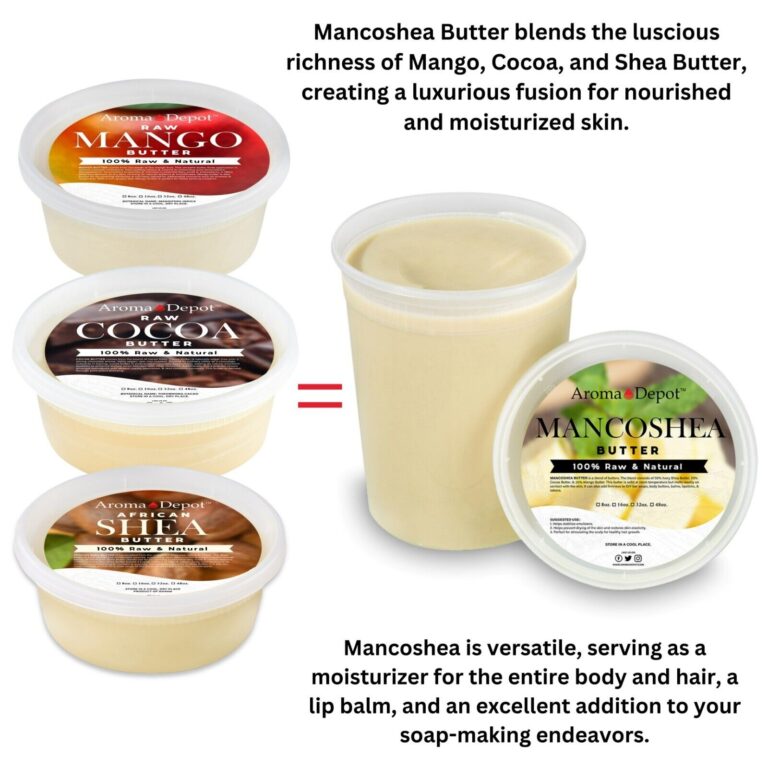 Raw African Shea Cocoa Mango Butter Blend Natural Cold Pressed