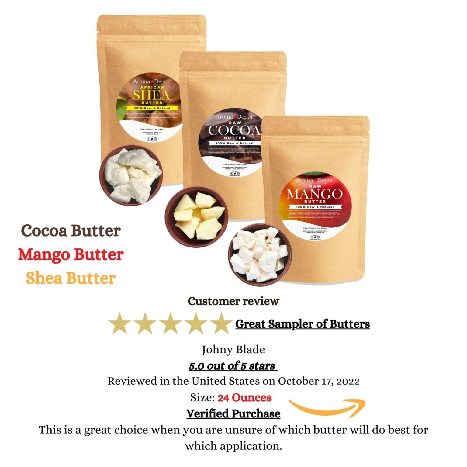 Raw African Shea Cocoa Mango Butter Blend Natural Cold Pressed